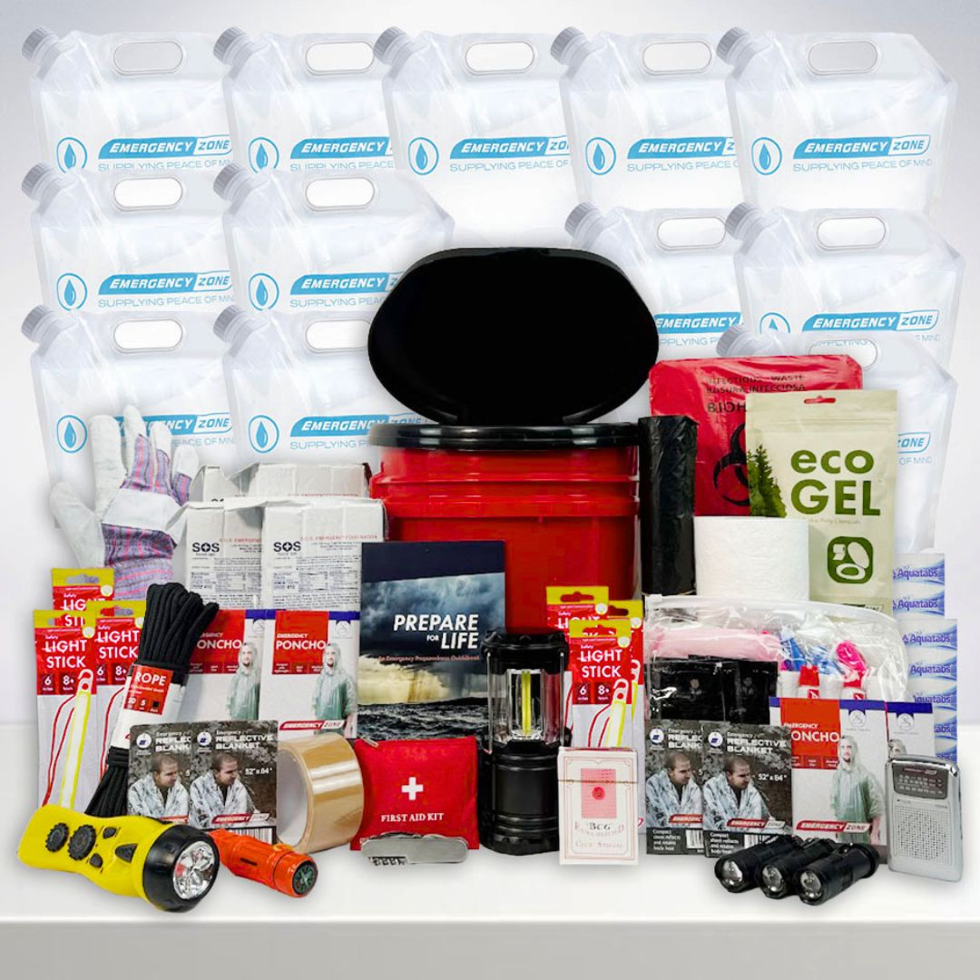 Complete Hurricane Survival Kit - 4 Person — Emergency Zone
