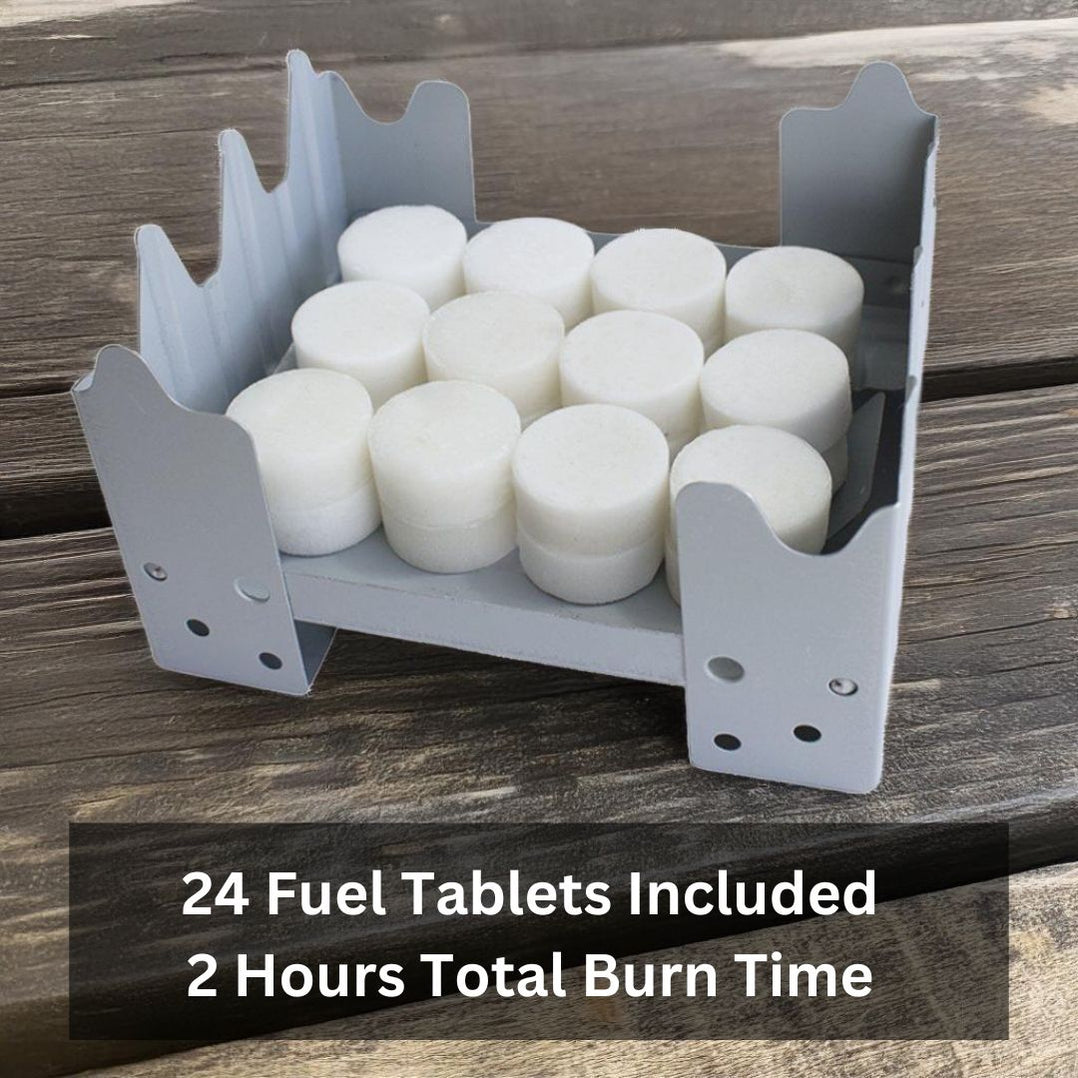 Folding Stove with 24 Fuel Tablets — Emergency Zone