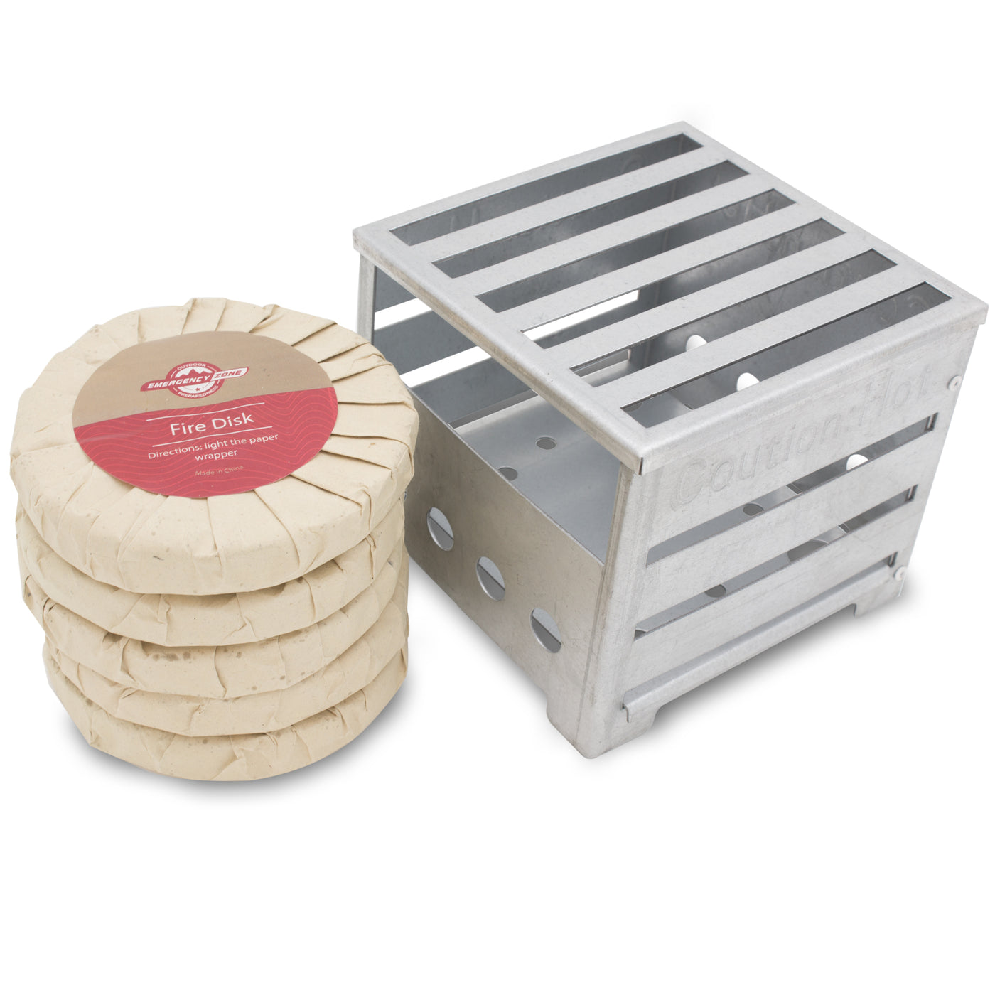 Box Stove with 5 Fire Disks — Emergency Zone