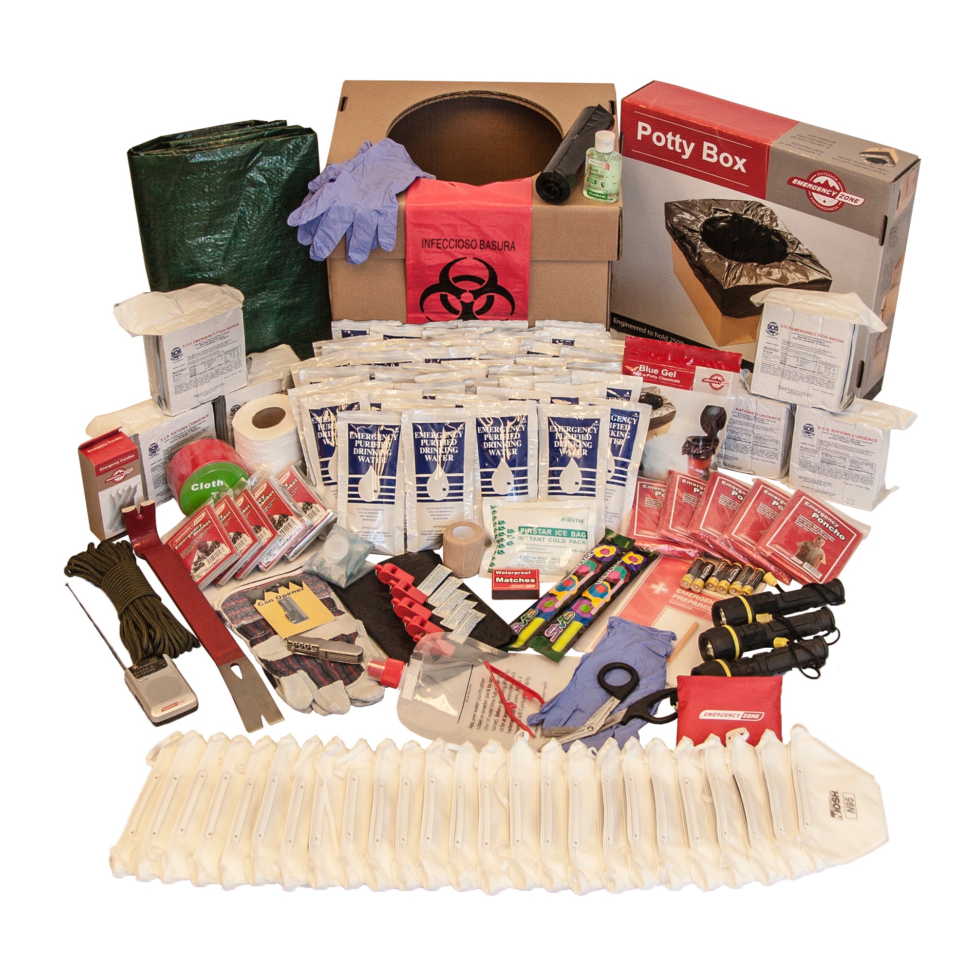 Deluxe 25 Person School / Office Lockdown Kit — Emergency Zone