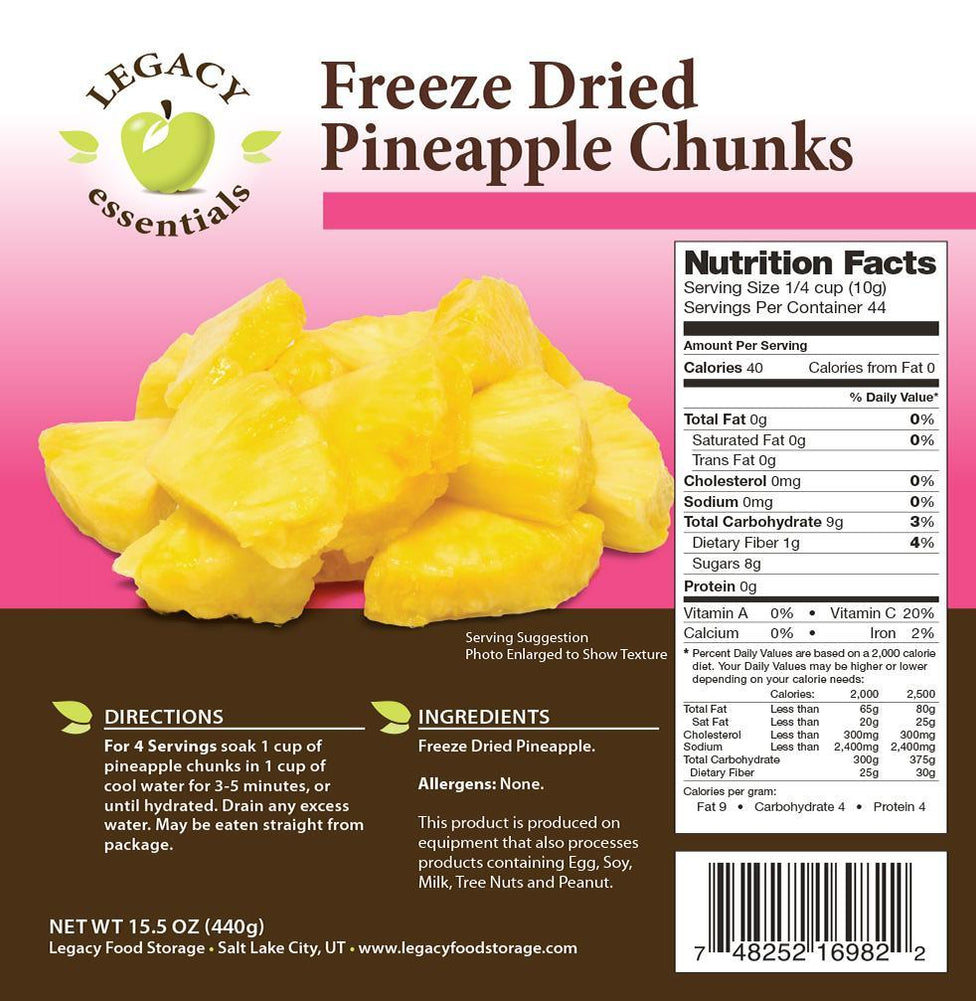 Legacy Freeze Dried Fruit - Variety Pack — Emergency Zone